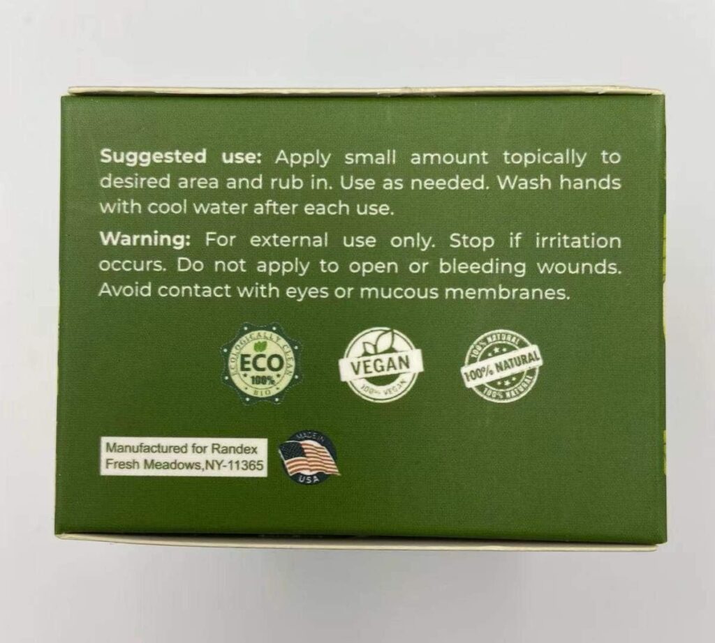 RANDEX Organic Hemp Cream 30000MG, Natural for Sore Muscles, Stiff ...
